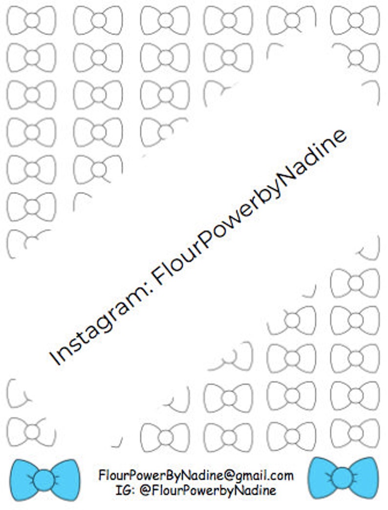 Bow Royal Icing Transfer Sheets (3 Sizes) - DIGITAL DOWNLOAD - Etsy