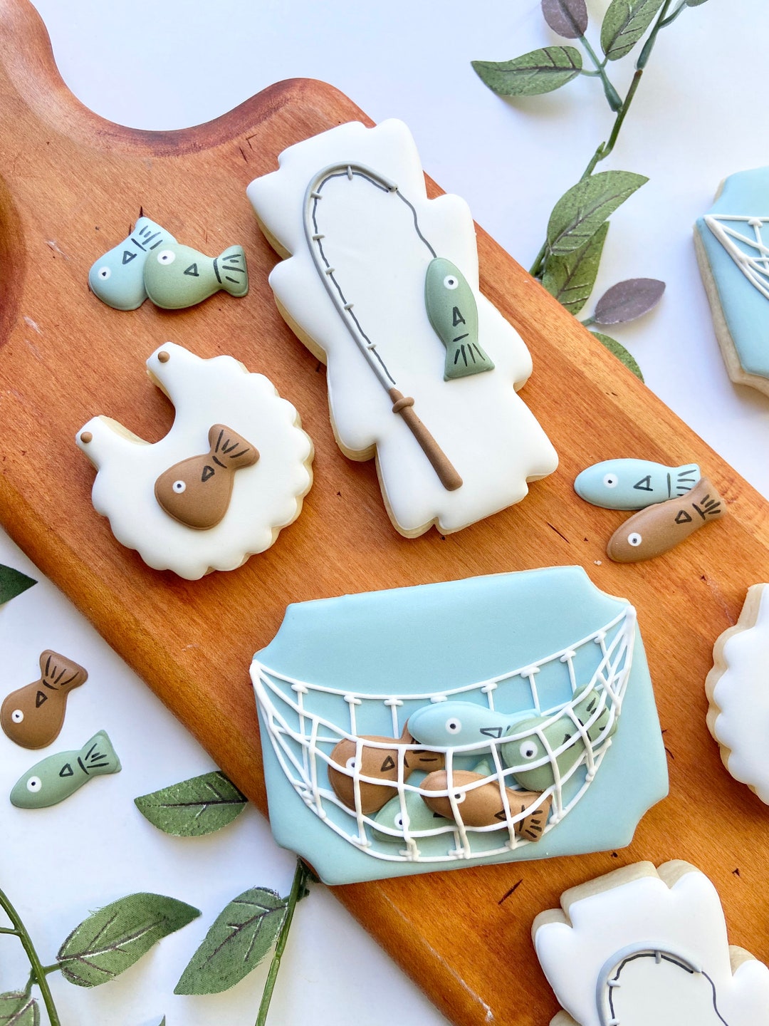 Fish Bundle Royal Icing Transfer Sheets (2 Designs, 2 Sizes Each ...