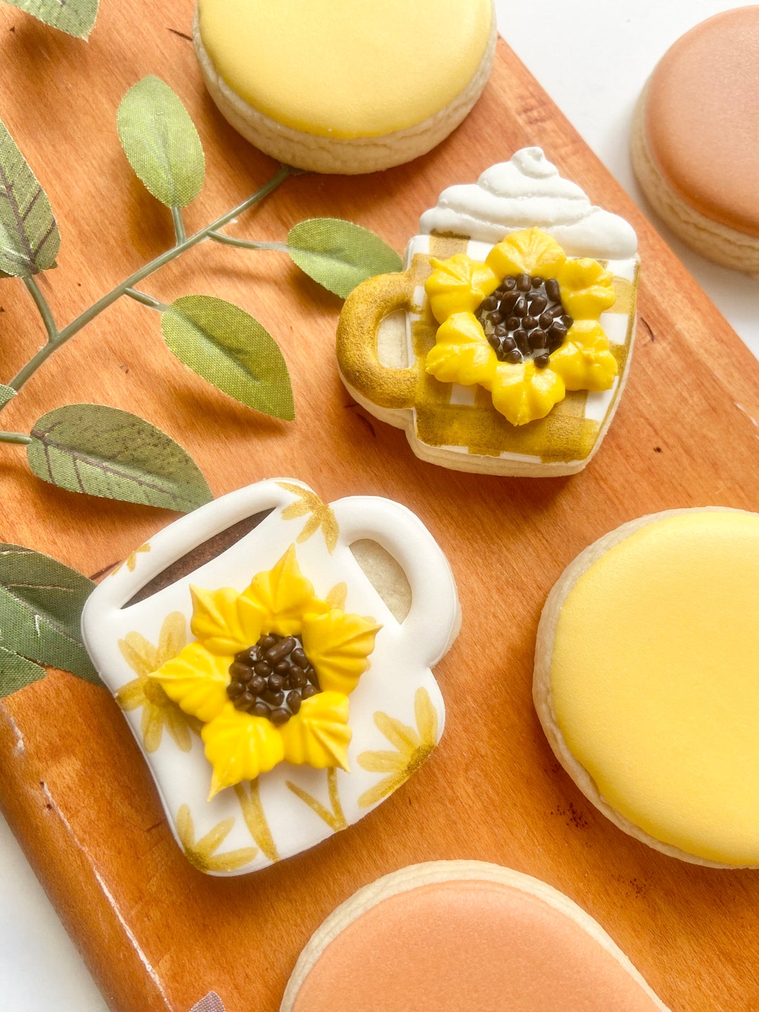 Sunflower Royal Icing Transfer Sheets (3 Sizes) - DIGITAL DOWNLOAD - Etsy