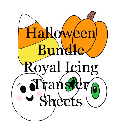 Ghost Royal Icing Transfer Sheets 3 Designs 2 Sizes Each - Etsy