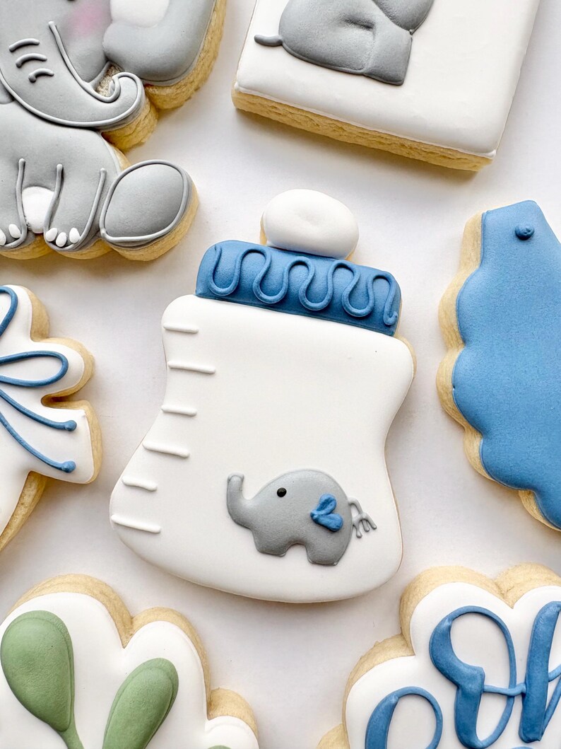Elephant Royal Icing Transfer Sheets (3 Sizes) - DIGITAL DOWNLOAD - Etsy