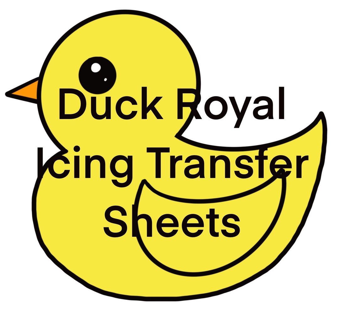 Duck Royal Icing Transfer Sheets 3 Sizes DIGITAL DOWNLOAD - Etsy