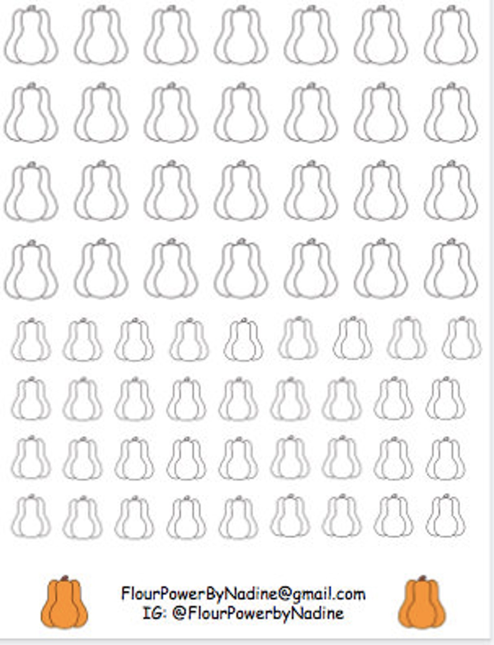 Pumpkin Royal Icing Transfer Sheets 3 designs 2 sizes each | Etsy