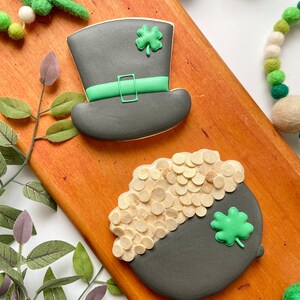 4 Leaf Clover Royal Icing Transfer Sheets (3 Sizes) - DIGITAL DOWNLOAD ...