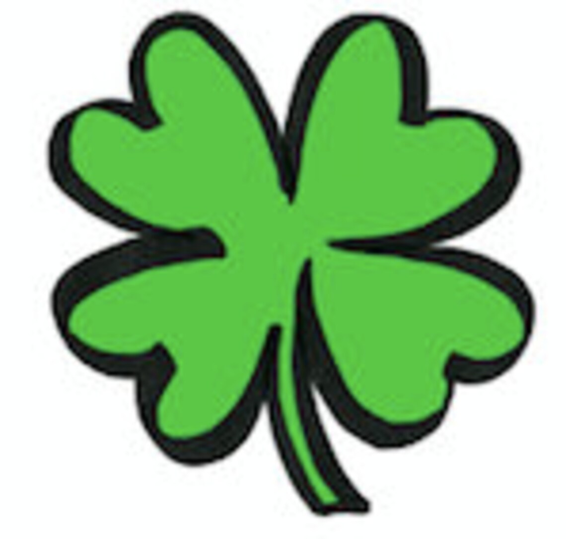 4 Leaf Clover Royal Icing Transfer Sheets 3 Sizes DIGITAL - Etsy