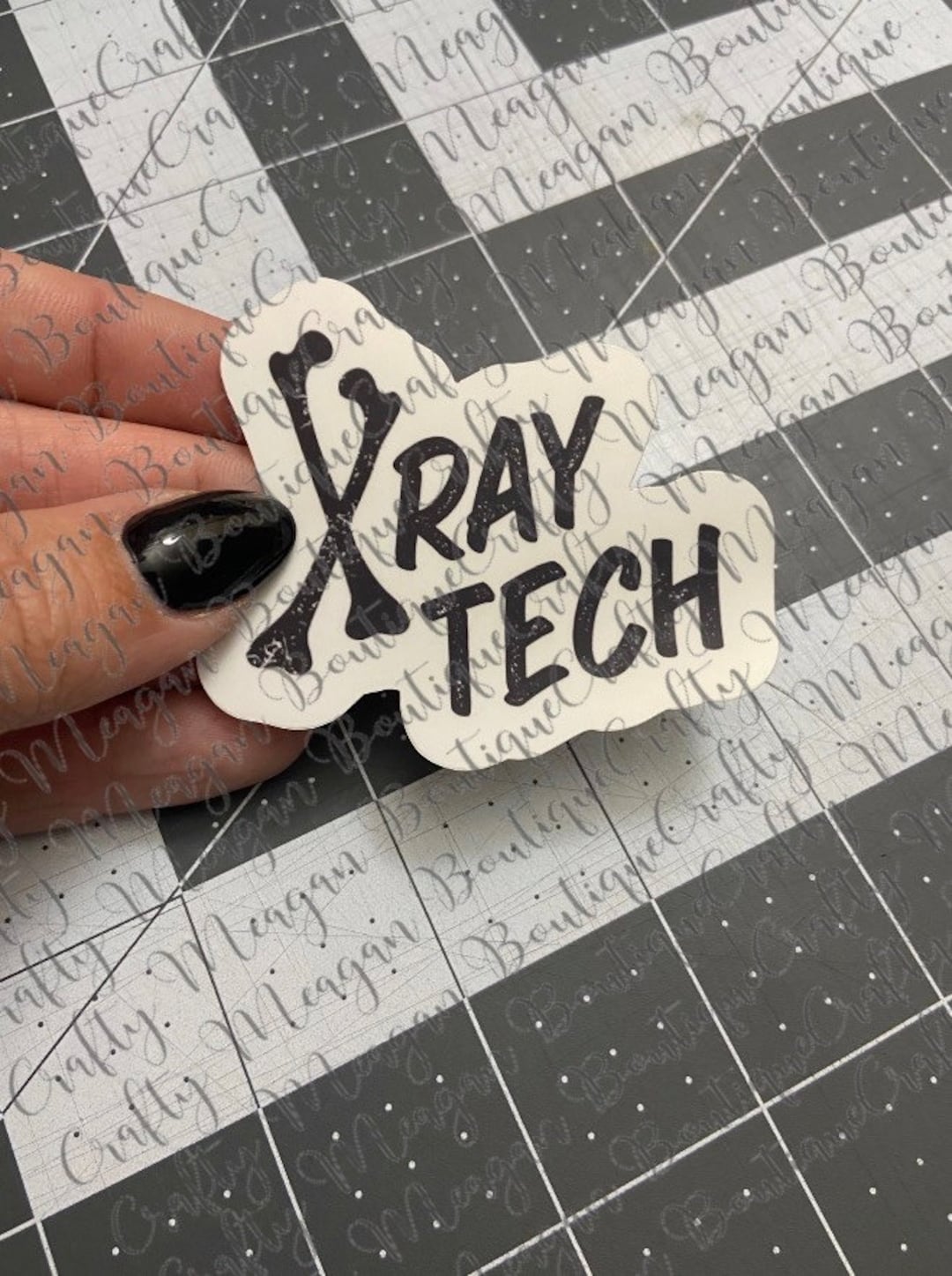 XRAY Tech Femur Glossy Sticker, Rad Tech, Ct Tech, Mri Tech, Radiology ...