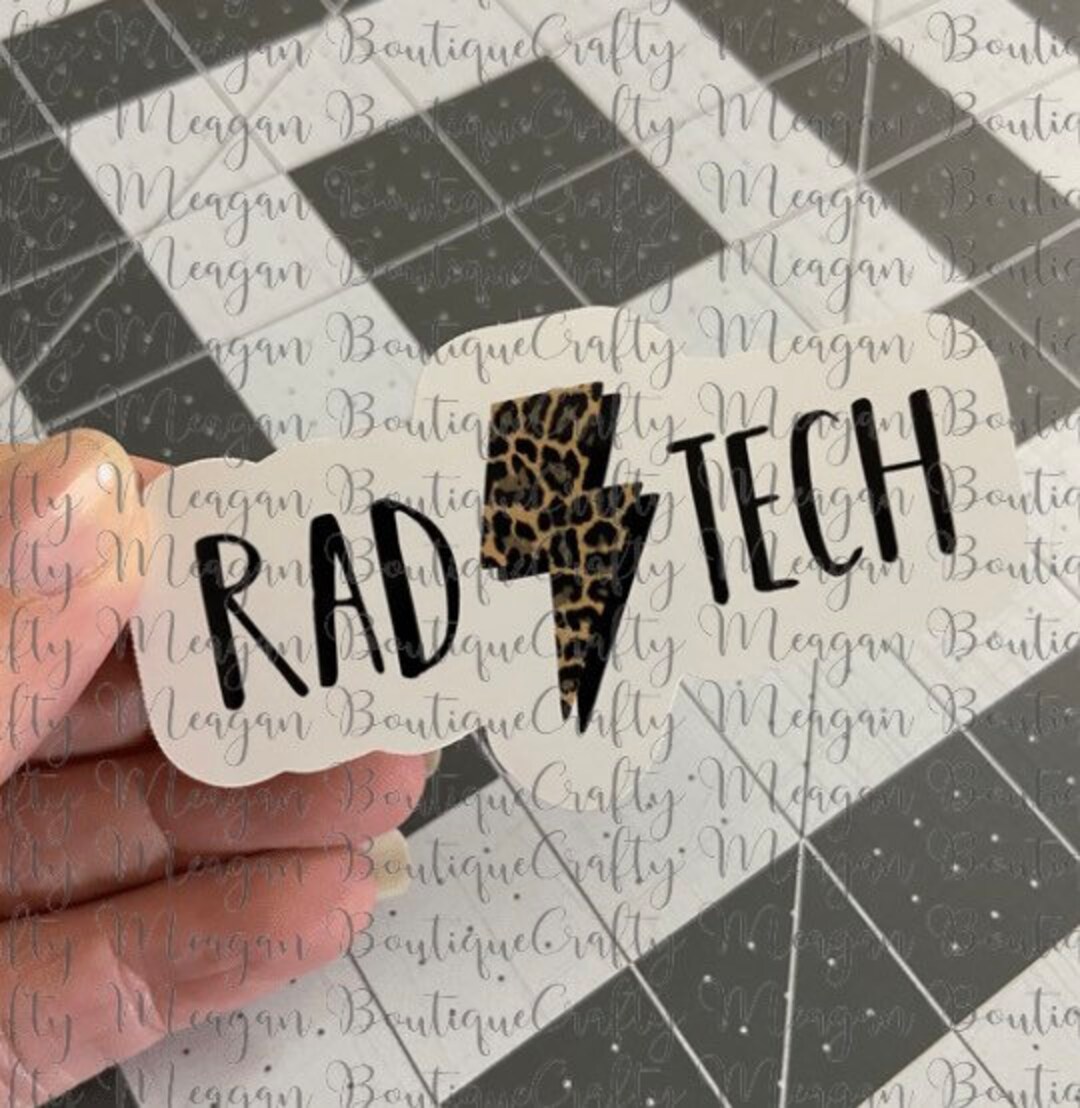 Rad Tech Glossy Sticker, Radiologic Technologist, Radiology, Xray Tech ...
