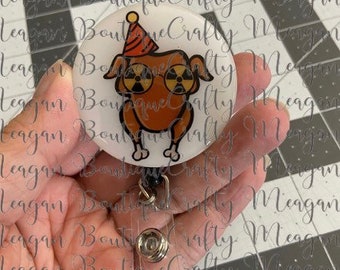 Hold Still Xray Vision Heavy Duty Steel Cord Badge Reel - Etsy