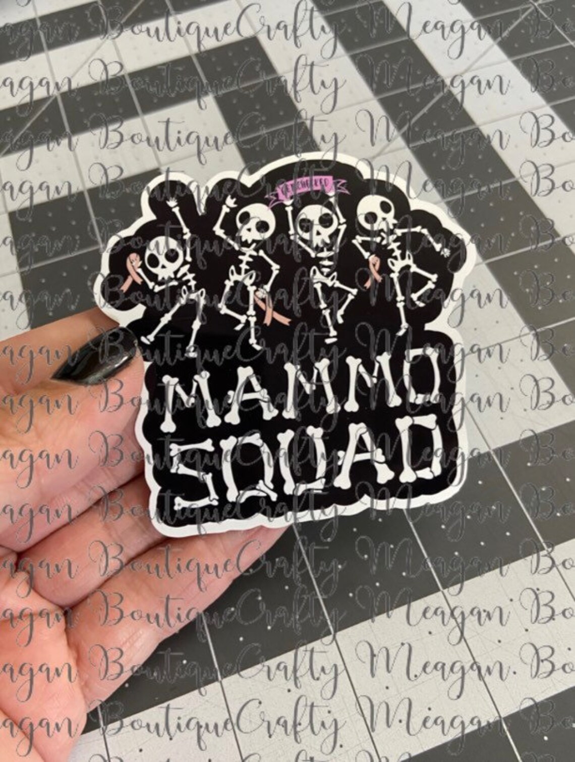 Mammo Squad Glossy Sticker, Mammo Tech, Radiologic Technologist ...
