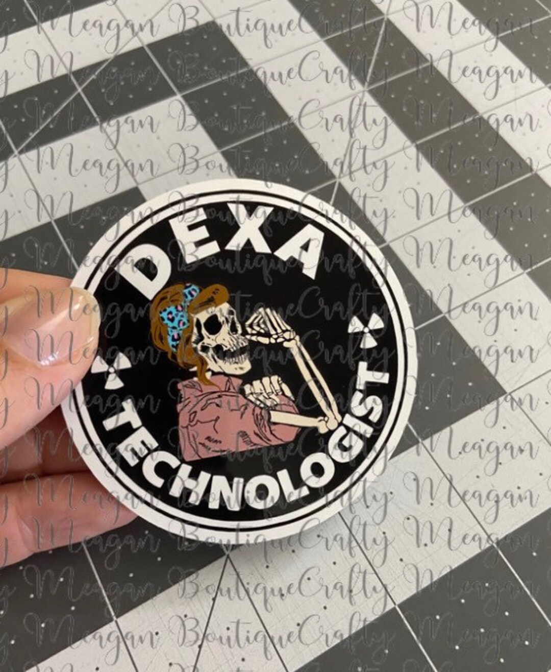 Dexa Technologist Glossy Sticker, Bone Density, Rad Tech, Radiologic ...
