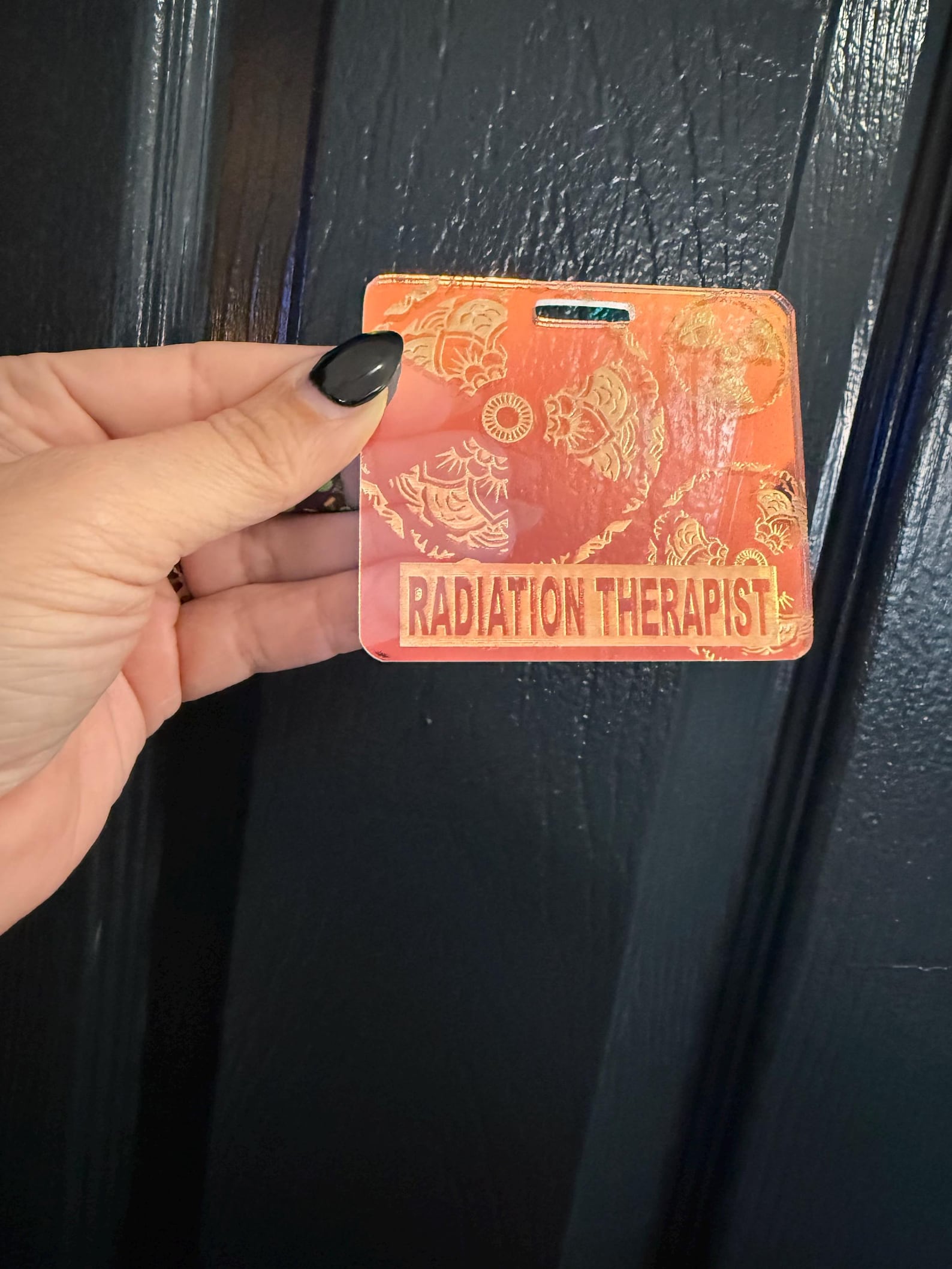 Radiation Symbol Mandala See Through Holographic Badge Buddy, Rad Tech ...
