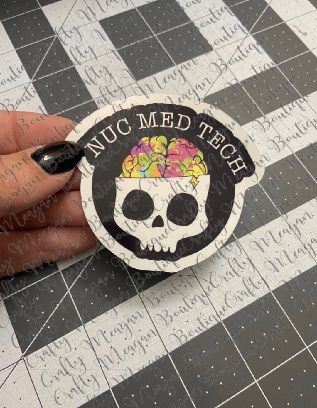 Nuc Med Tech Glossy Sticker, Rad Tech, Ct Tech, Radiology, Radiologist ...