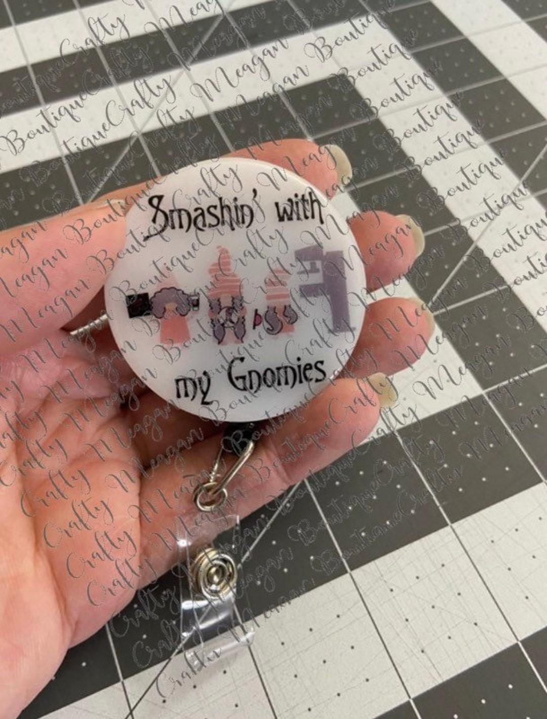 Smashin’ With My Gnomies Badge Reel, Mammo Tech, Mammographer, Mammo ...
