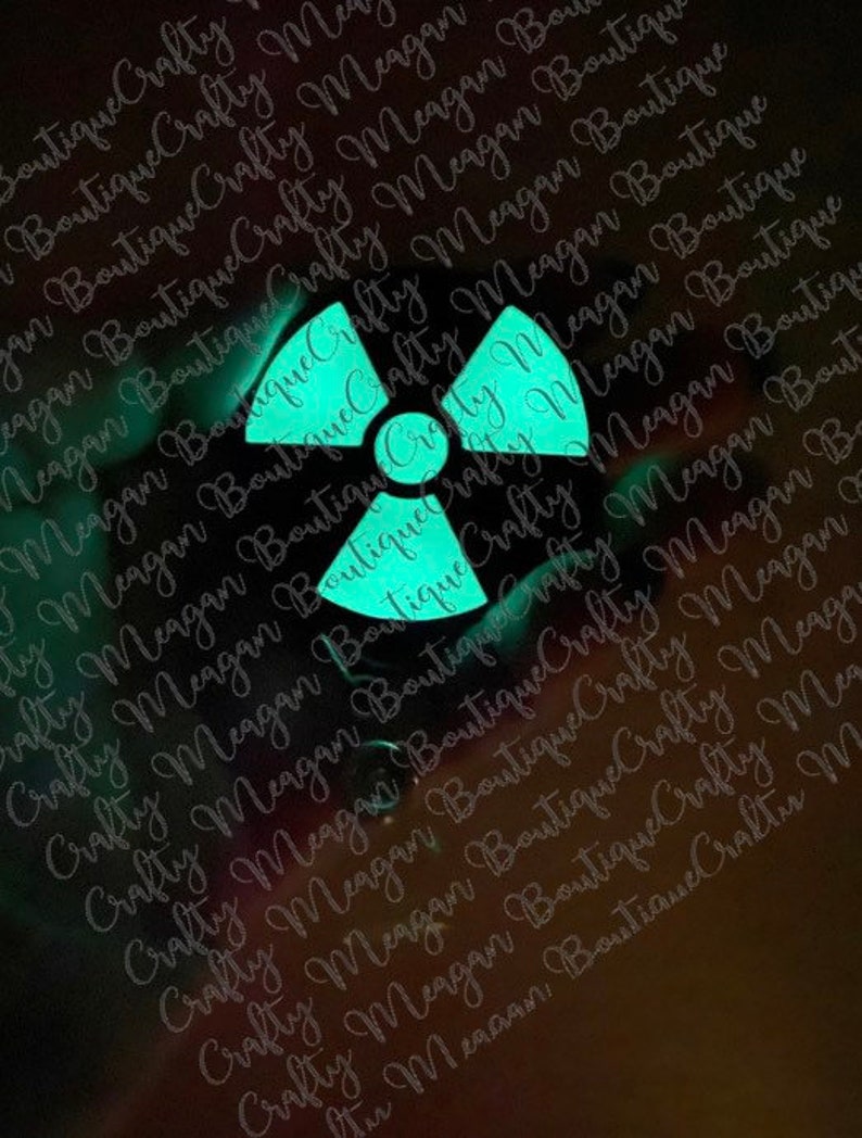 Glow in the Dark Radiation Symbol Badge Reel Rad Tech - Etsy
