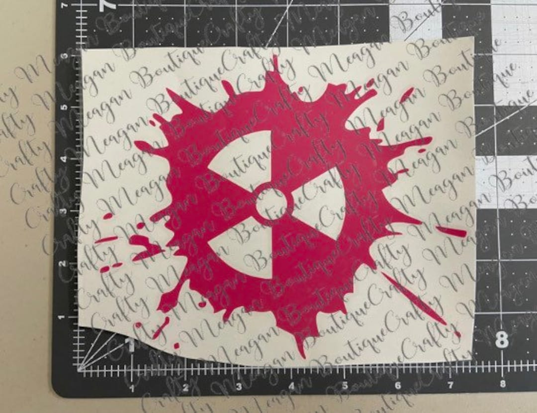 Radiation Symbol Splat Car Decal Radiologic Technologist Rad - Etsy