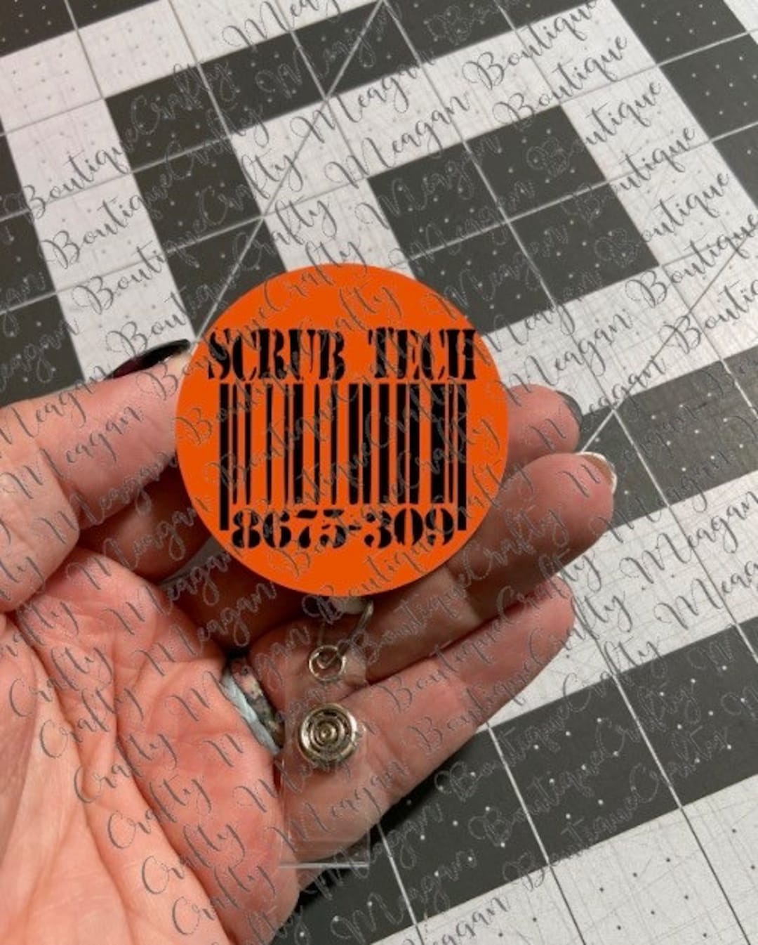 Scrub Tech Inmate Badge Reel, Surgical Tech, or , Operating Room, Humor ...