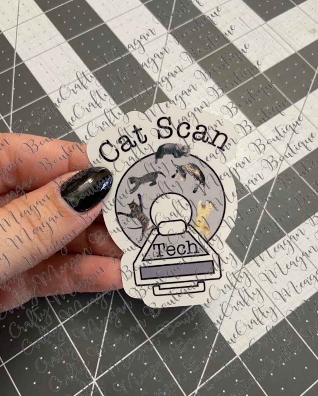 Cat Scan Tech Glossy Stickers, Radiology, Cat Scan, Ct Scan, Ct Tech ...