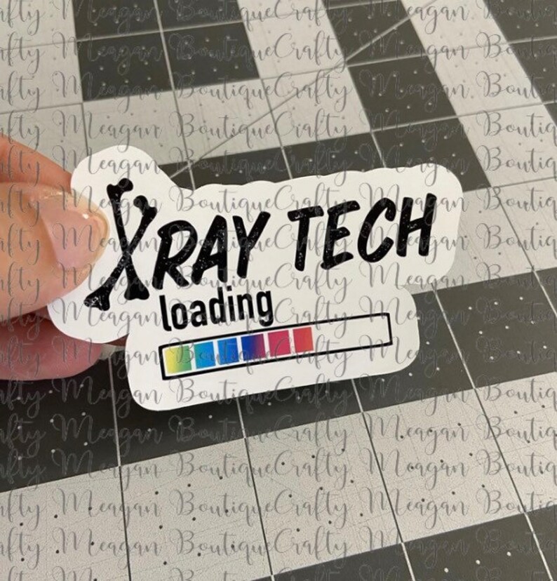 Xray Tech Loading Glossy Sticker, Rad Tech Student, Xray Student ...