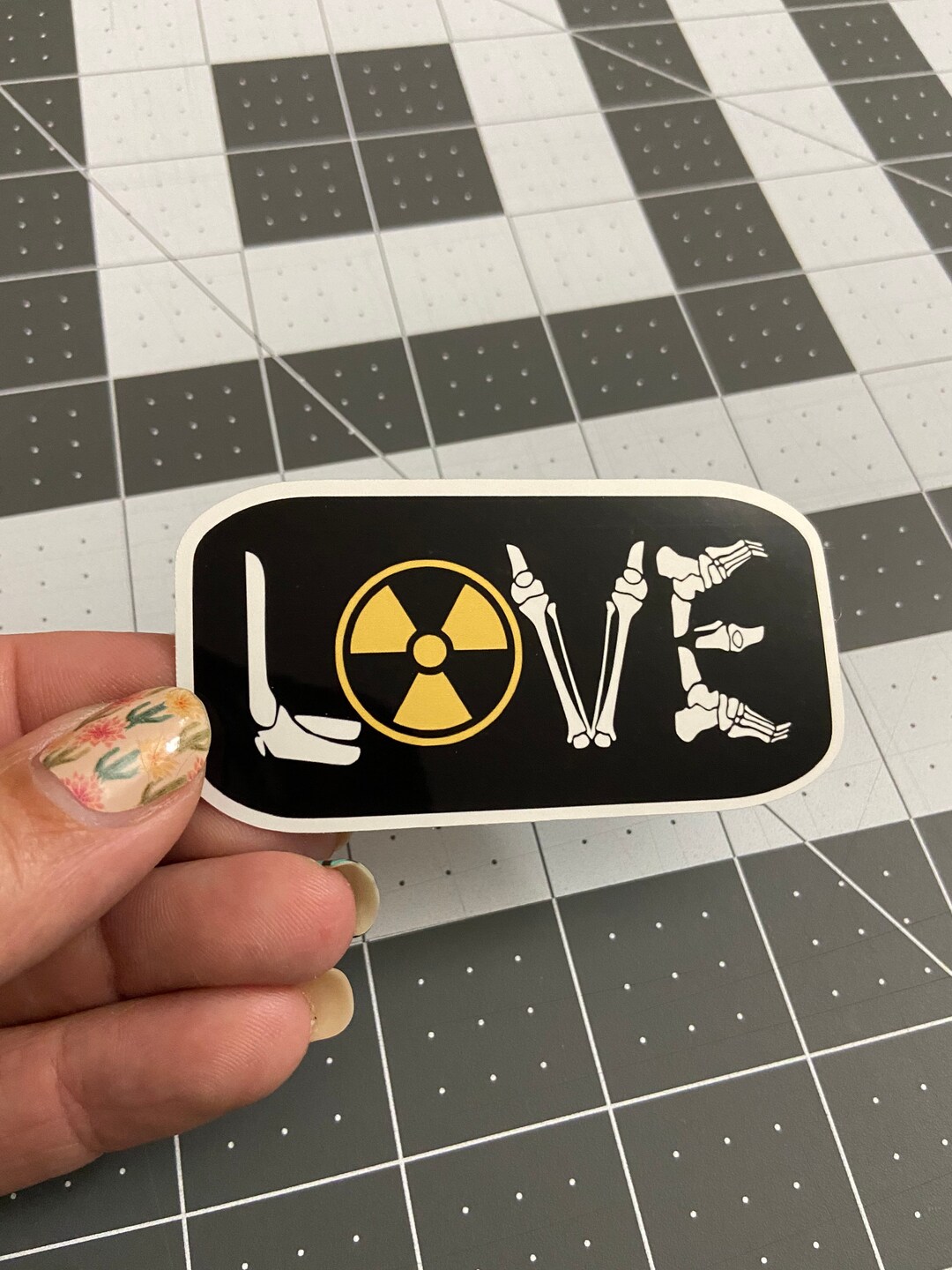 Love Radiology Glossy Sticker, Xray Tech, Radiologic Technologist ...