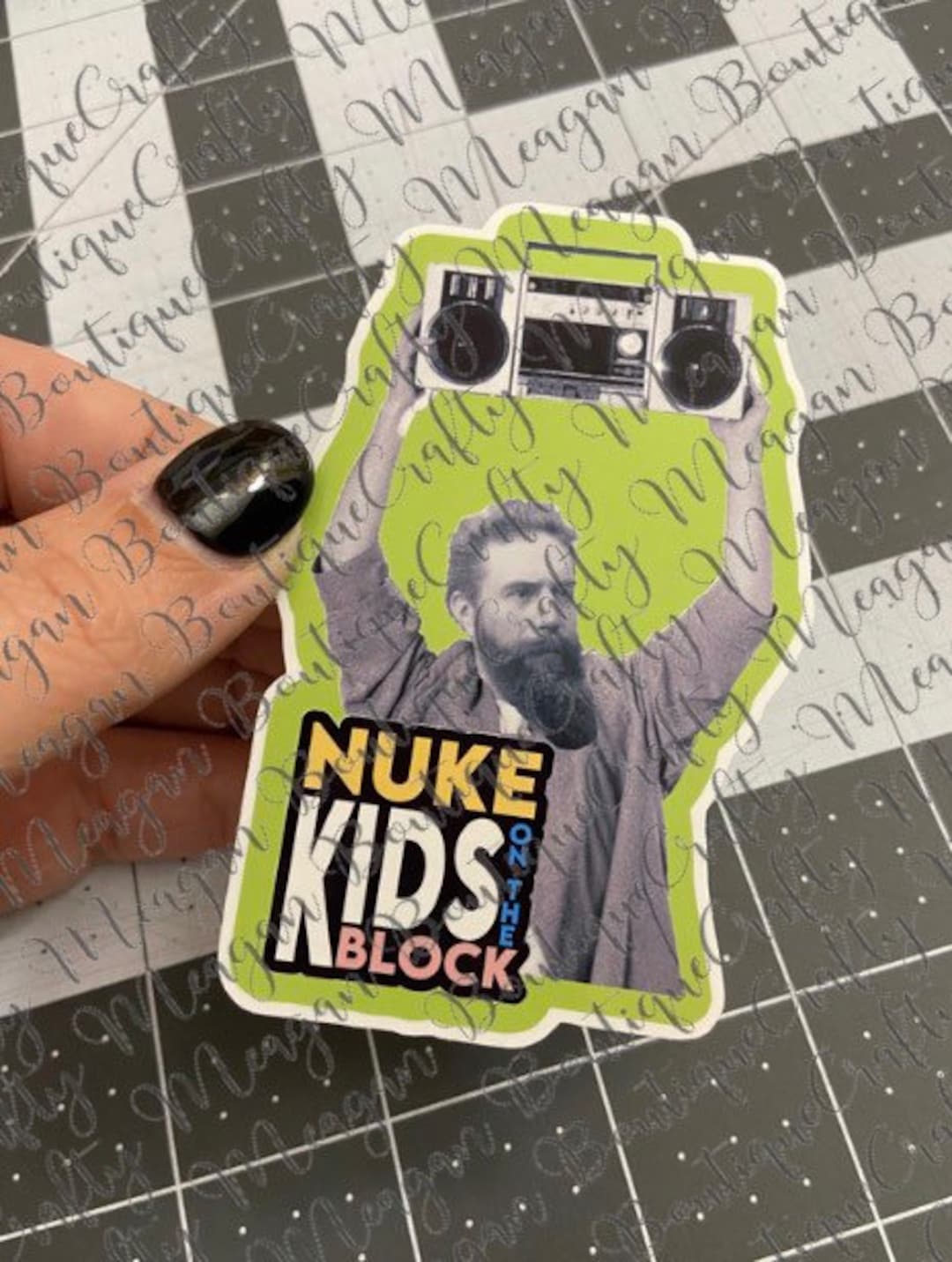 Nuke Kids on the Block Glossy Sticker Skeleton Crew Rad - Etsy
