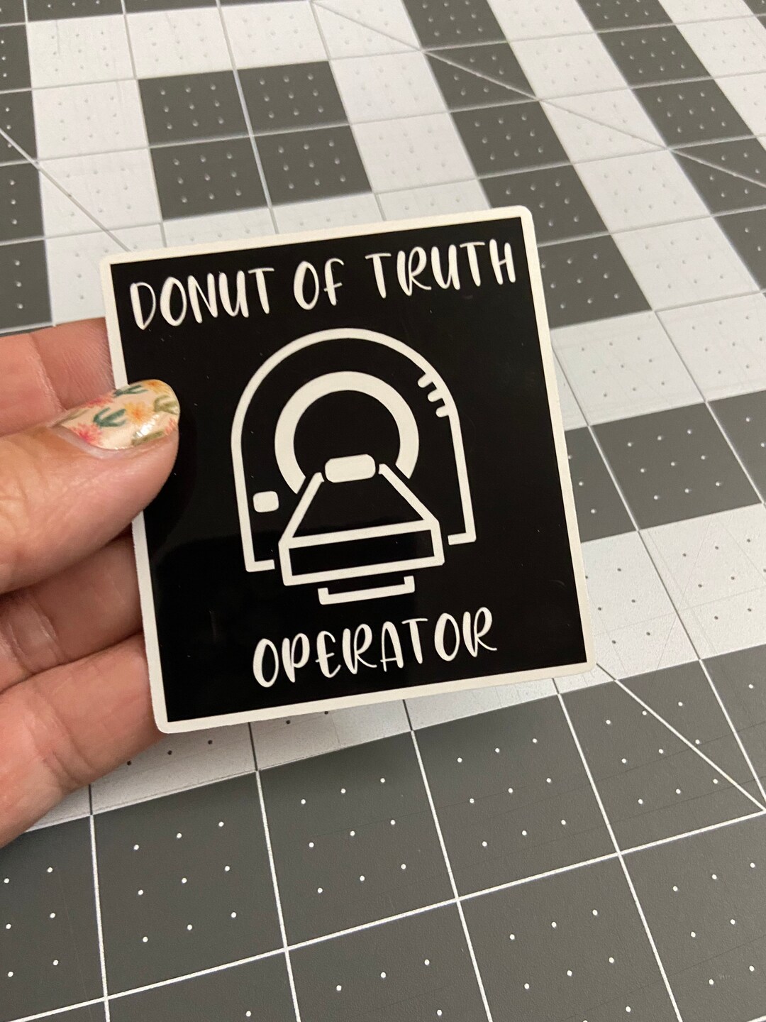 Donut of Truth Operator Glossy Sticker, Cat Scan, Ct Tech, Mri Tech ...