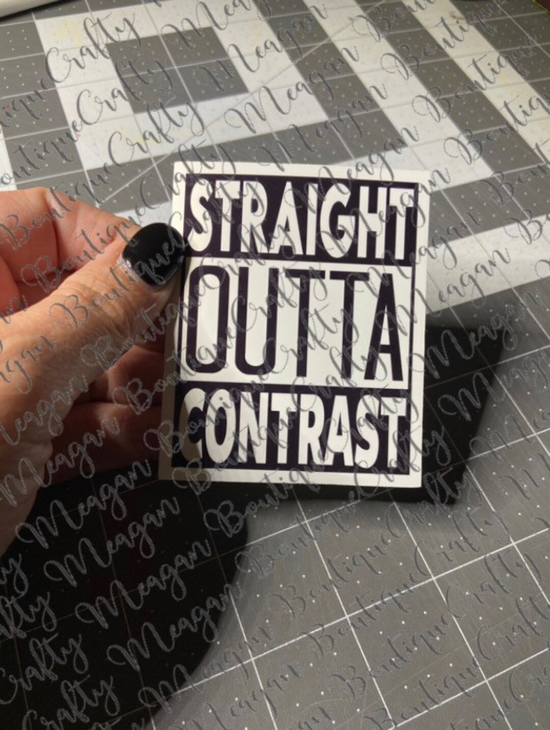 Straight Outta Contrast Glossy Sticker, Rad Tech, Radiologic ...