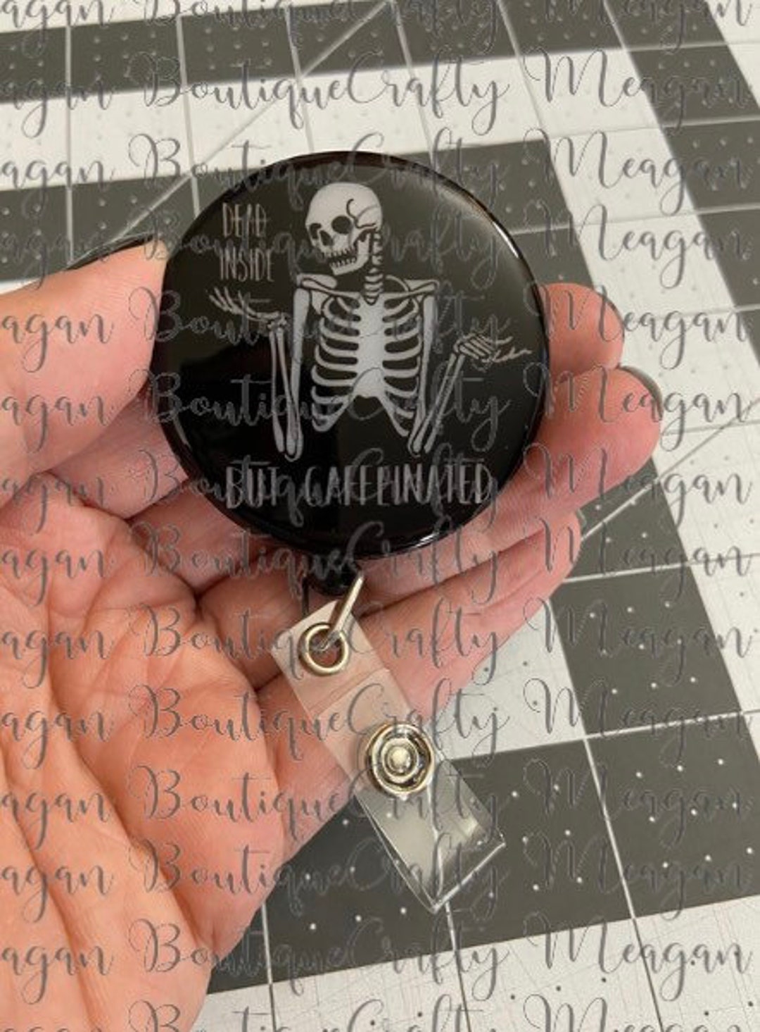 Dead Inside but Caffeinated Badge Reel, Rad Tech, Radiologic ...