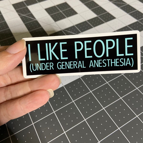 General Anesthesia Stickers - Etsy
