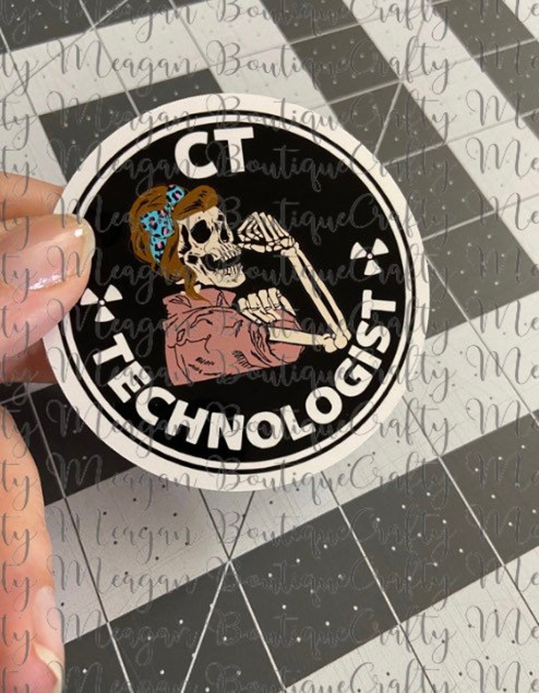 CT Technologist Glossy Sticker, Ct Tech, Radiology, Radiologic ...