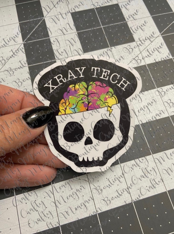 XRAY Tech Glossy Sticker, Rad Tech, Ct Tech, Radiology, Radiologist ...
