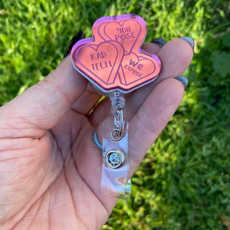 Valentines Mirror Badge - Etsy