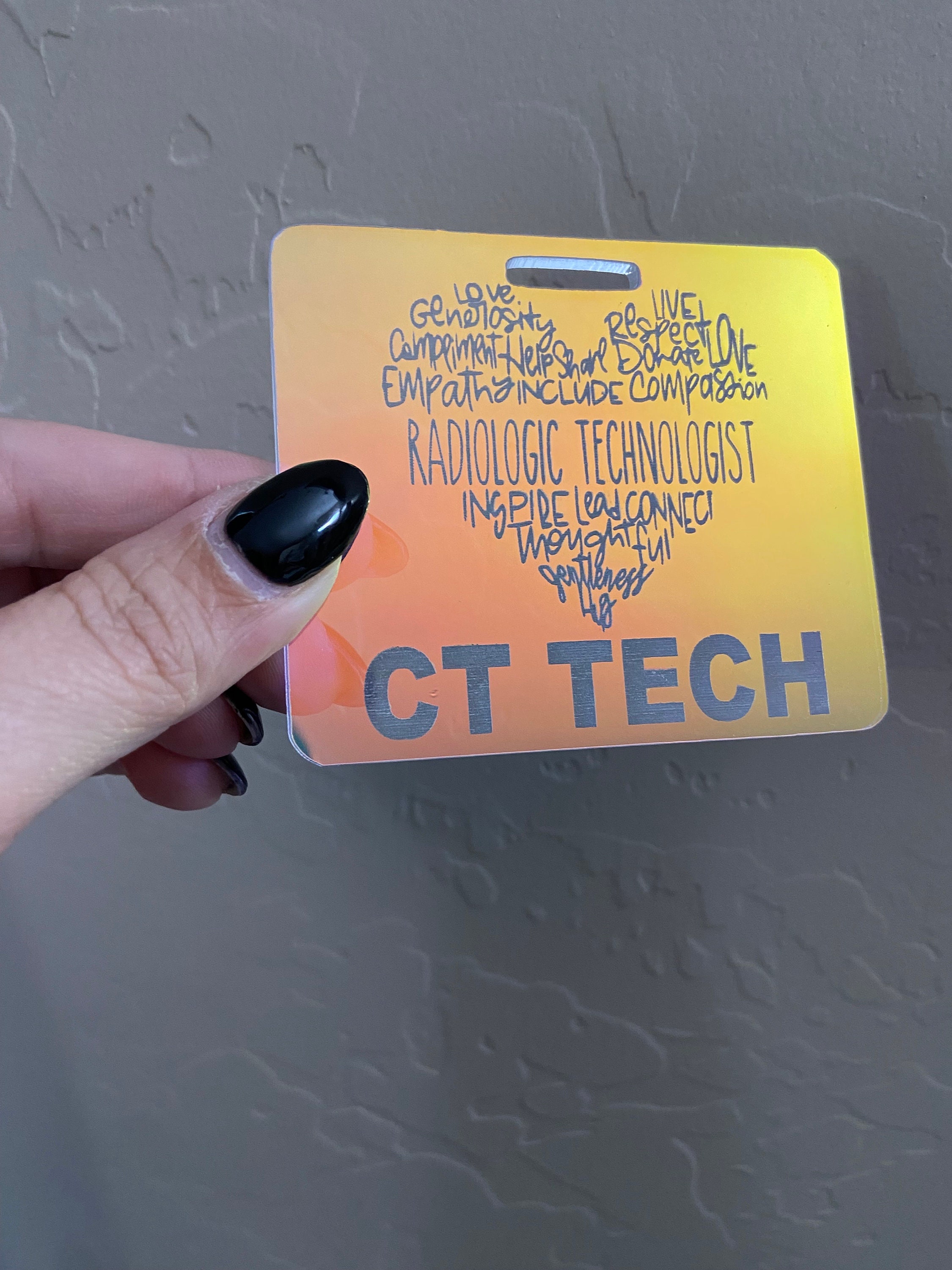 Words of Affirmation Radiologic Technologist See Through Holographic ...