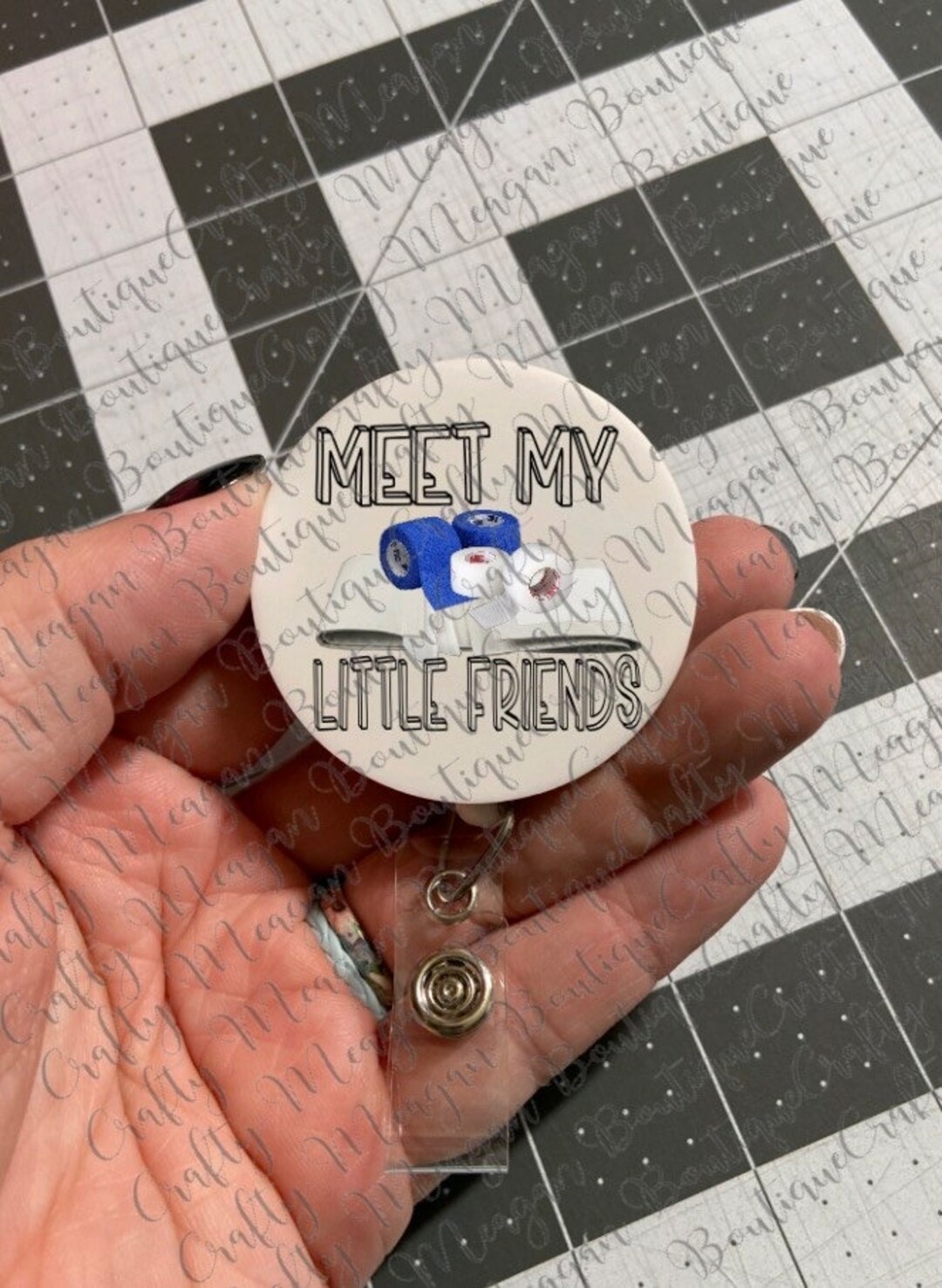 Meet My Little Friends Badge Reel, Ct Tech, Computed Tomography, Cat ...