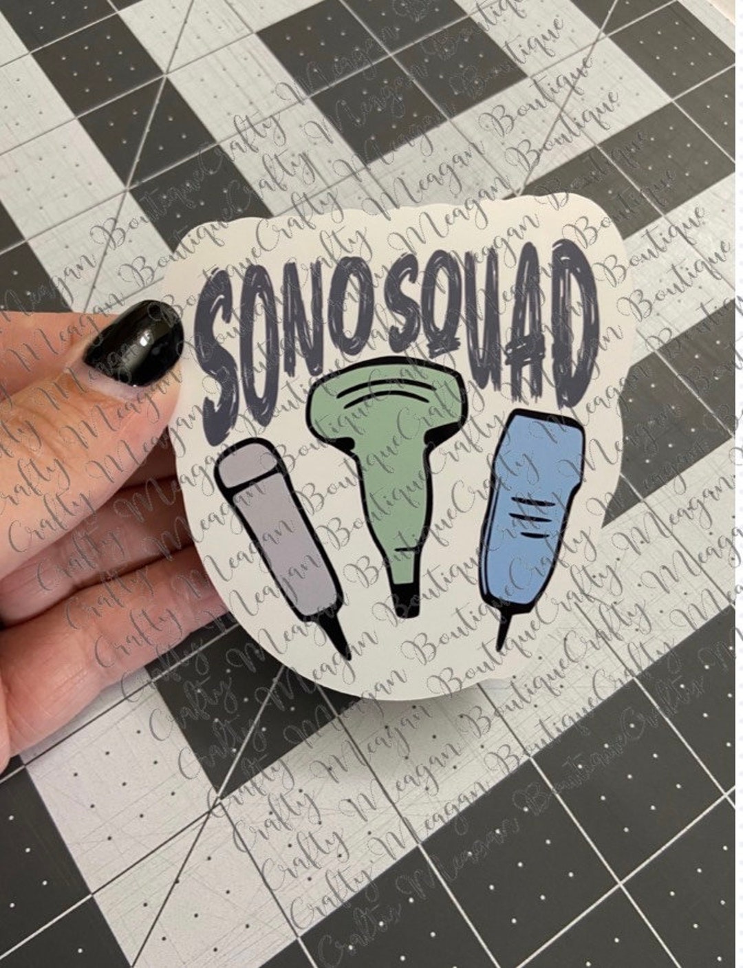Sono Squad Glossy Sticker, Sonographer, US, Radiology, Ultrasound ...