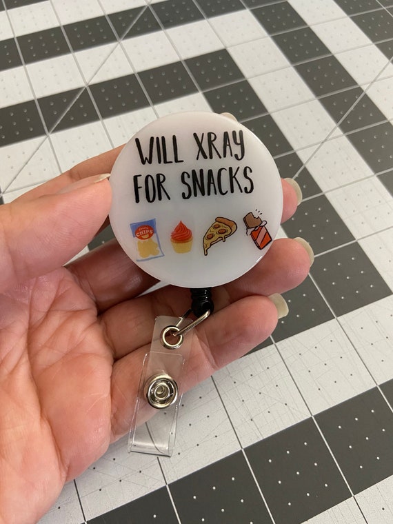 Will Xray for Snacks Badge Reel Xray Tech Radiologic - Etsy