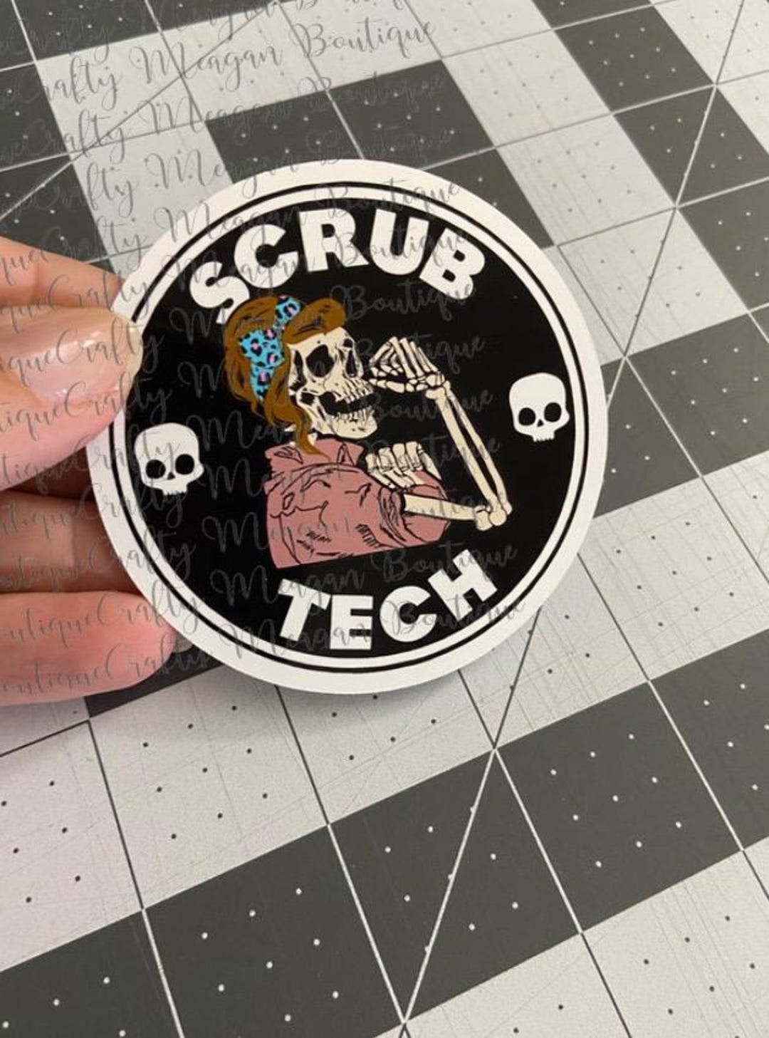 Scrub Tech Glossy Sticker, Surgical Tech, Operating Rooom, OR - Etsy