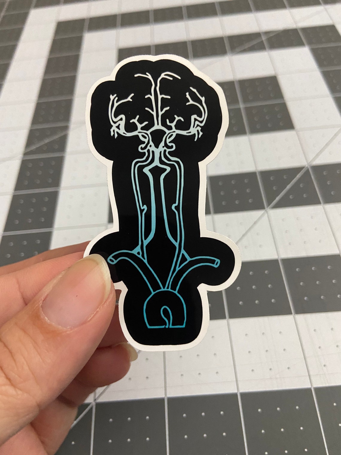 Cow/carotid Glossy Sticker Angio Cta Radiology - Etsy