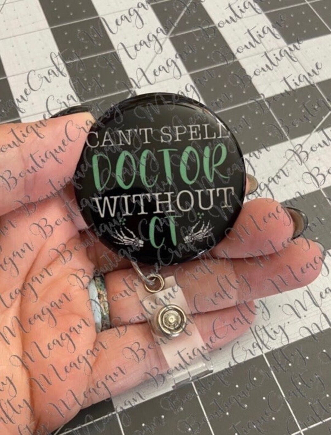 Can’t Spell Doctor Without CT Badge Reel, Ct Tech, Computed Tomography ...