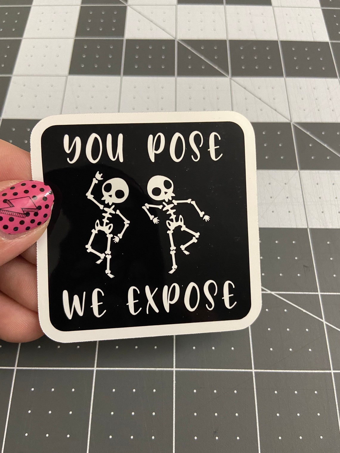 You Pose We Expose Glossy Sticker, Radiology, Radiologic Technologist ...