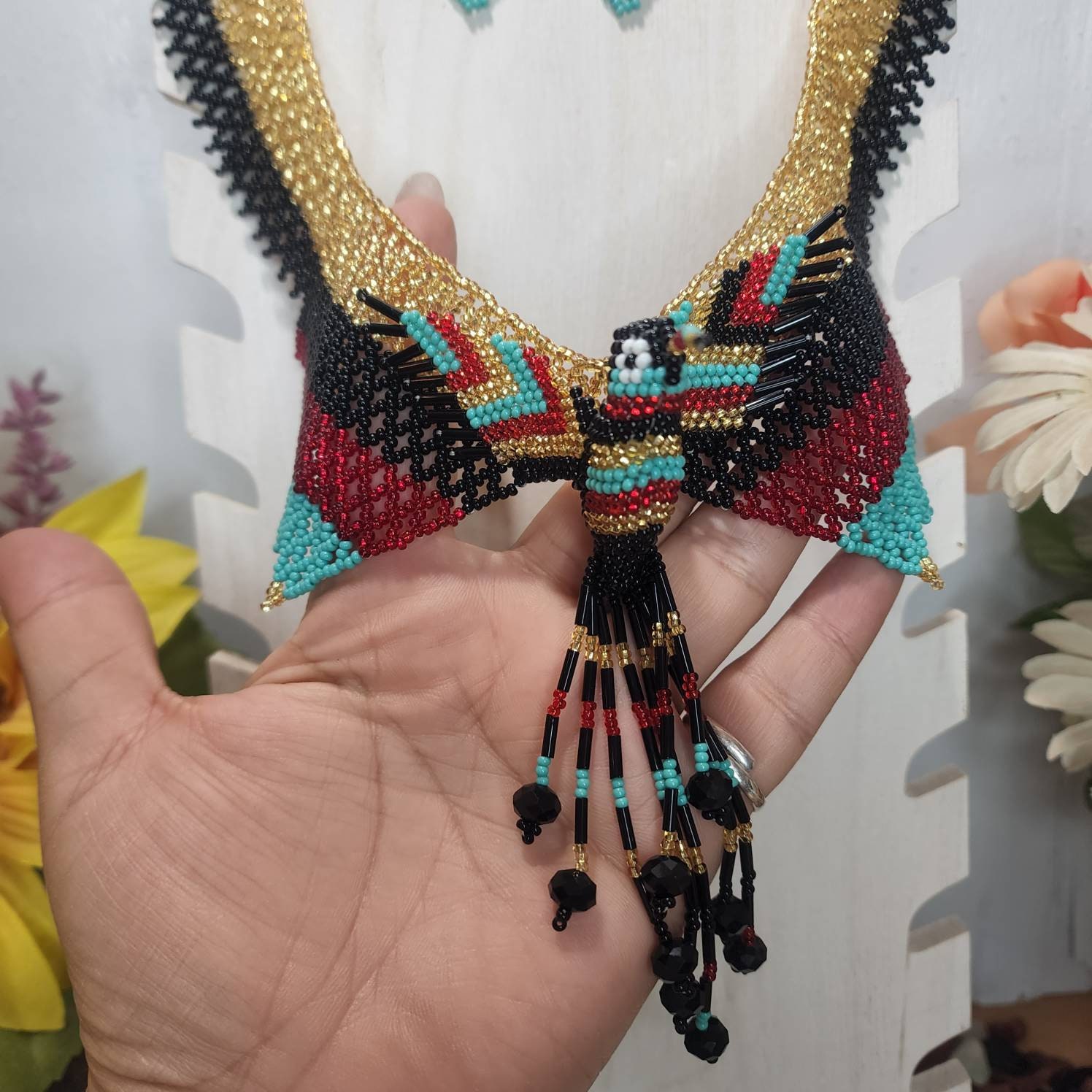 Colibrí Mexican Handcrafted Maxi Necklace, Humming Bird Bracelet and ...