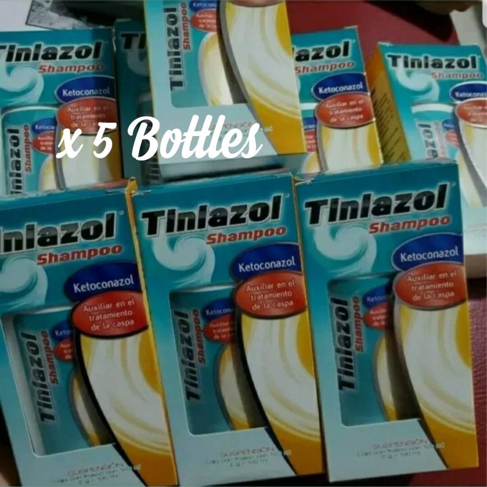 5 PIECES Tiniazol Shampoo 120 Ml Antidandruff Shampoo | Etsy