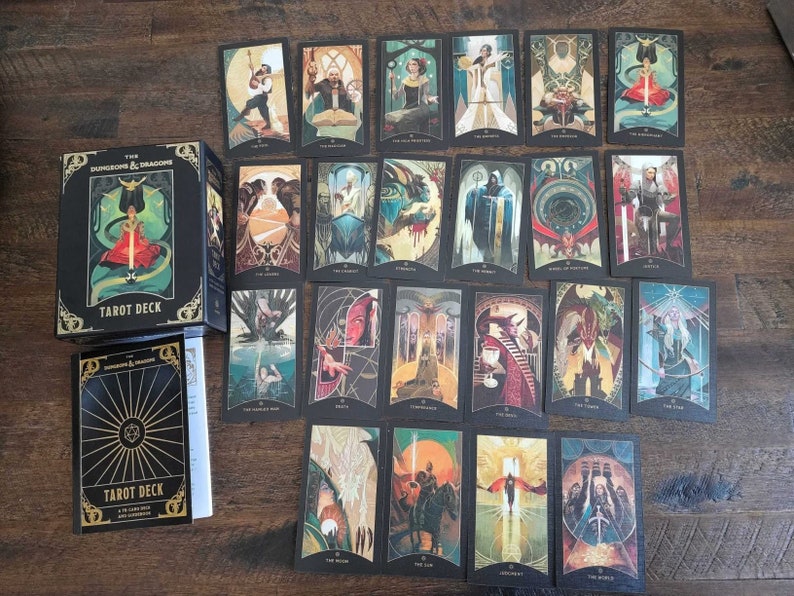 The Dungeons & Dragons Tarot Deck: A 78-card Deck and - Etsy