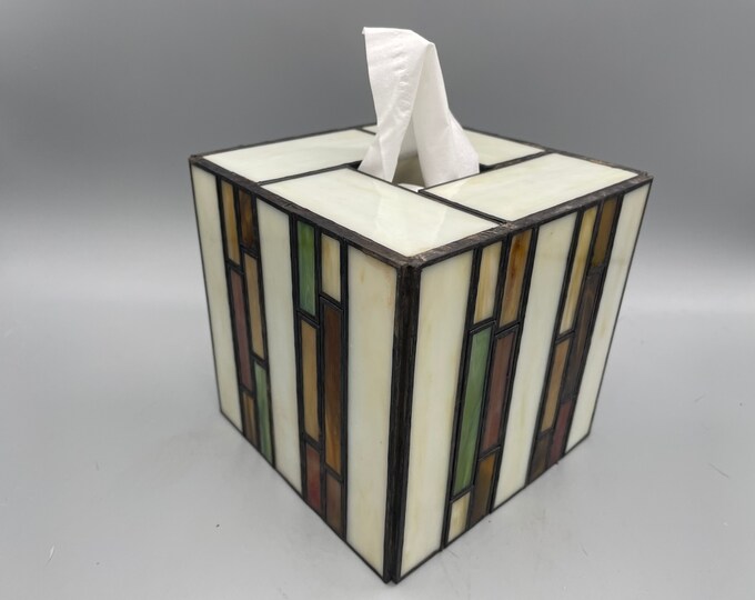 The Foyer Stained Glass Tissue Box Cover - Etsy