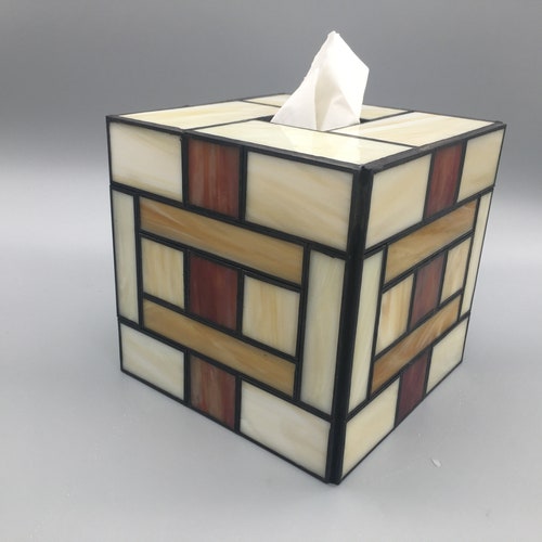 Aqua/teal Forest Leaves Tissue Box Cover | Etsy