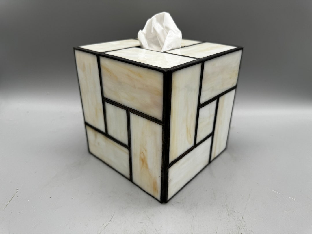 Washi - Handcrafted Stained Glass Tissue Box Cover - Etsy
