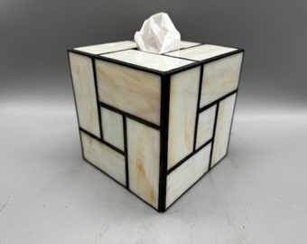 Stained Glass Tissue Box Cover - Etsy
