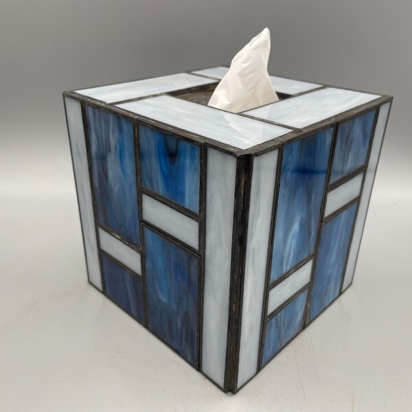Stained Glass Tissue Box - Etsy