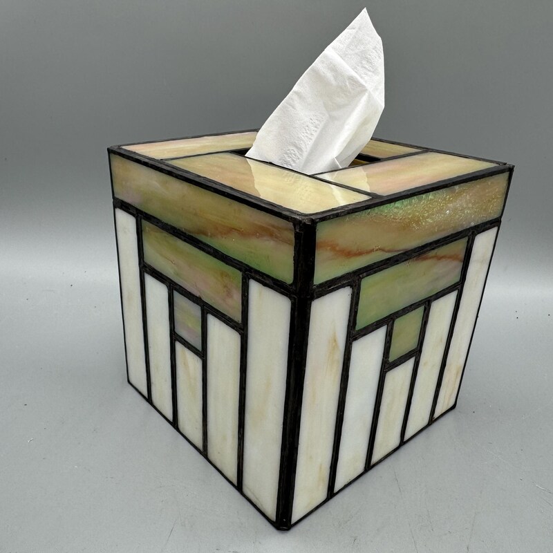 Stained Glass Tissue Box - Etsy