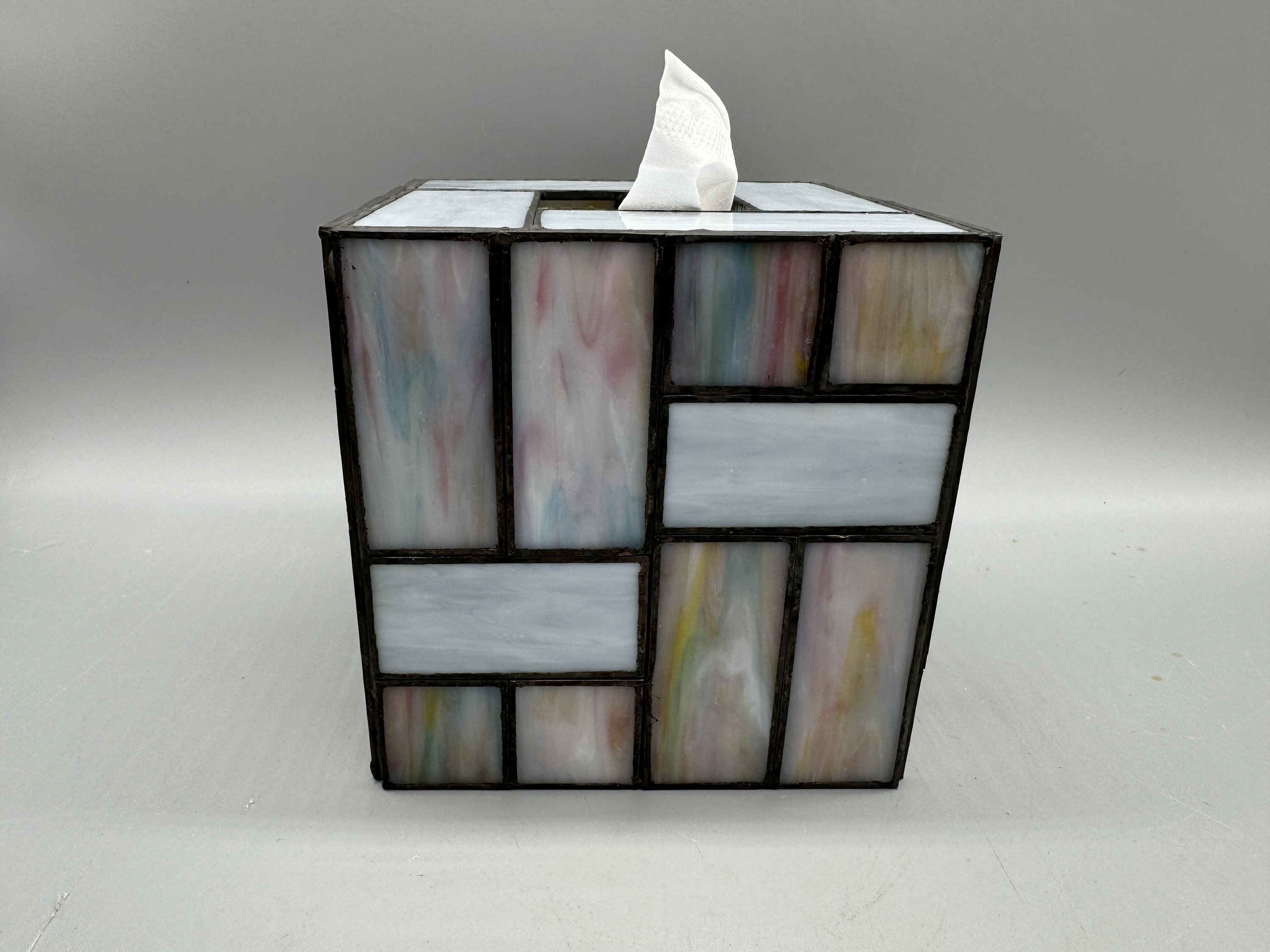 Ginny - Handcrafted Stained Glass Tissue Box Cover - Etsy