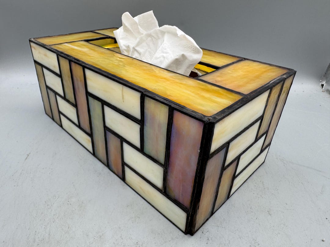 Chai Stained Glass Tissue Box Cover - Etsy